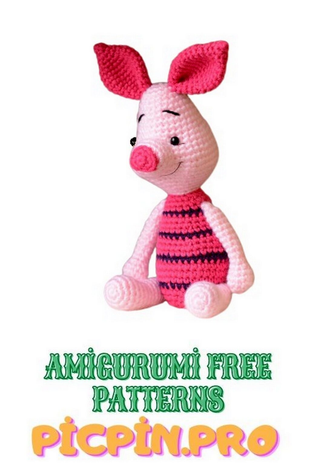 Cartoon Character Piglet Amigurumi Free Crochet Pattern – Amigurumi ...