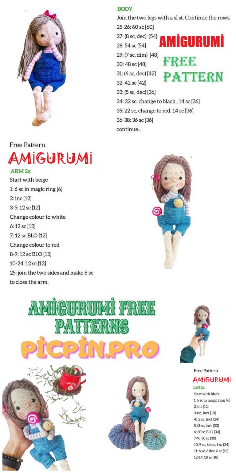 Amigurumi Amanda Doll Free Crochet Pattern – Amigurumi – Picpin.pro