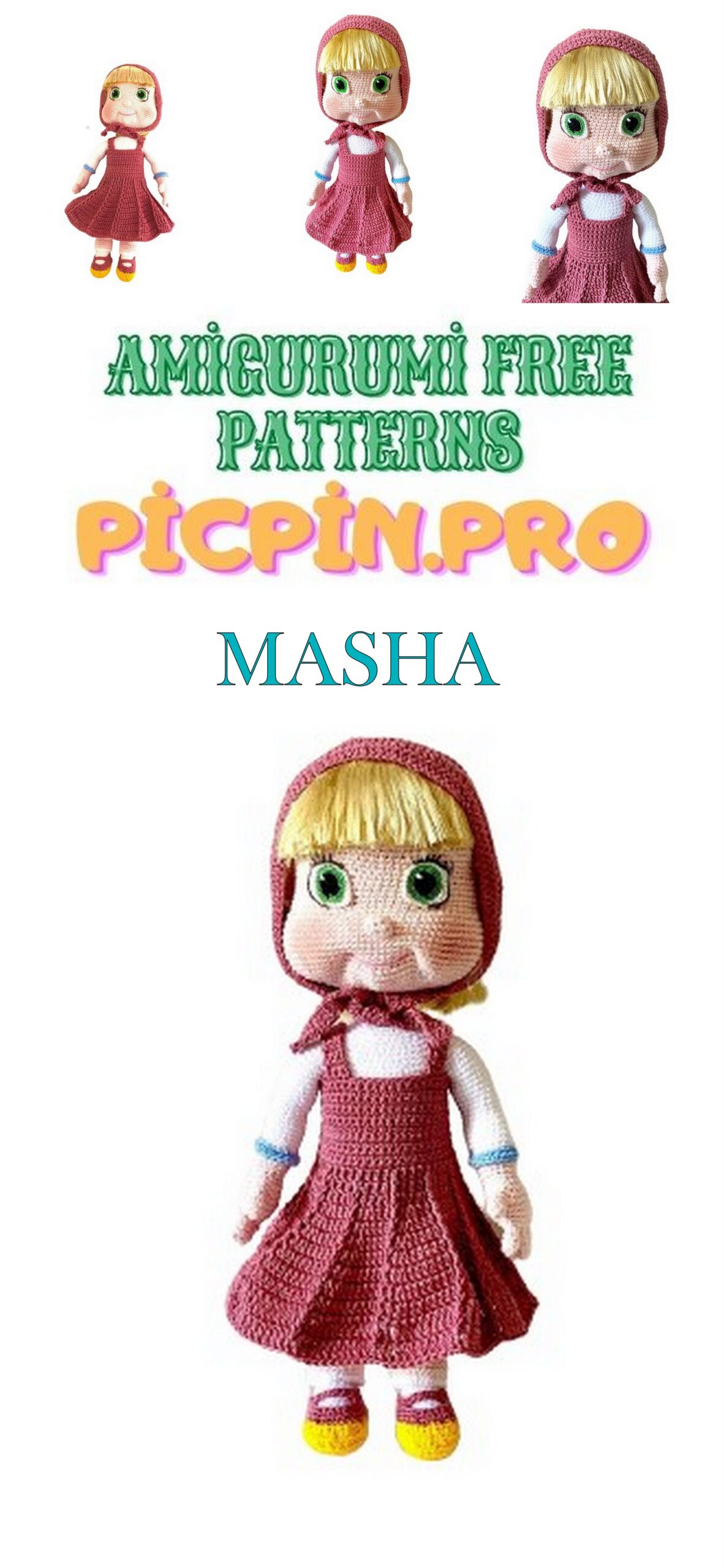 Masha Amigurumi Free Pattern – Amigurumi – Picpin.pro