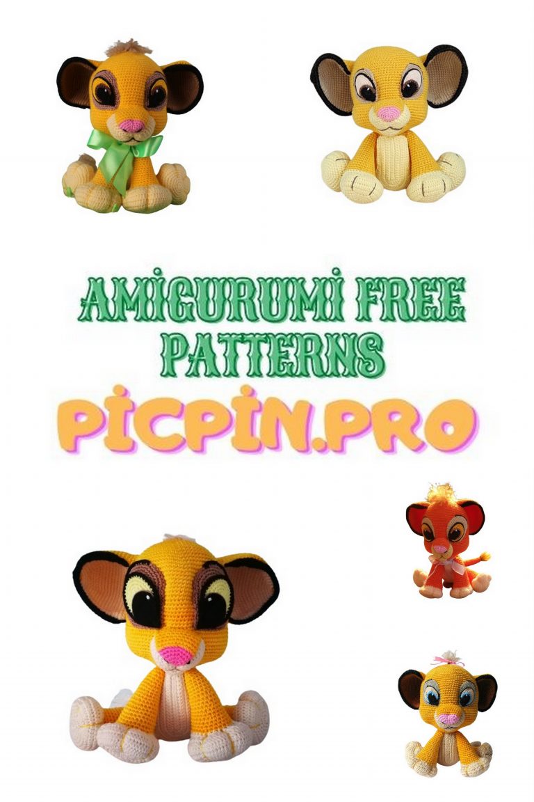 Amigurumi King Lion Simba Free Crochet Pattern – Amigurumi – Picpin.pro