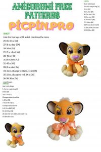 Amigurumi King Lion Simba Free Crochet Pattern – Amigurumi – Picpin.pro