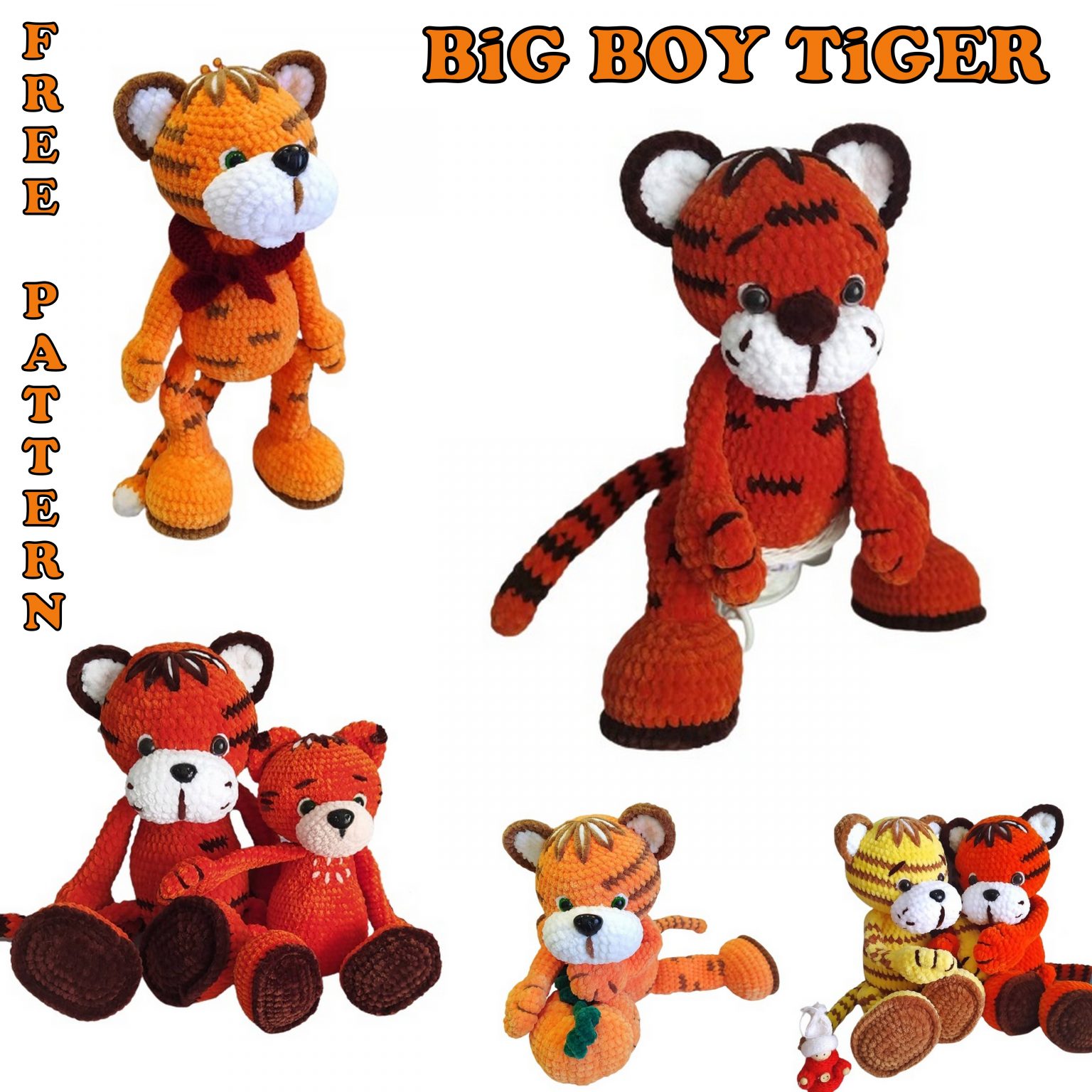 Big Boy Tiger Amigurumi Free Pattern – Amigurumi – Picpin.pro